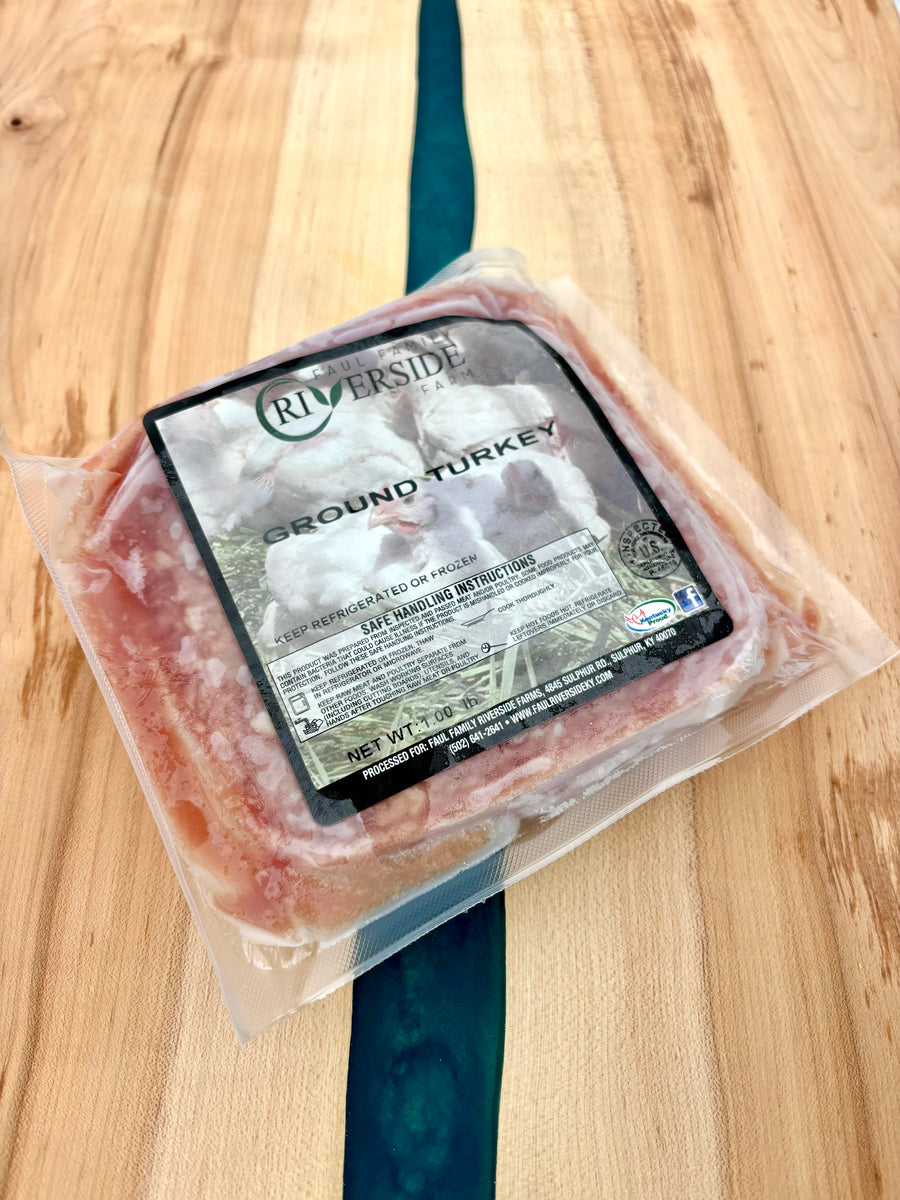 Pasture-Raised Ground Turkey – Faul Family Riverside Farm
